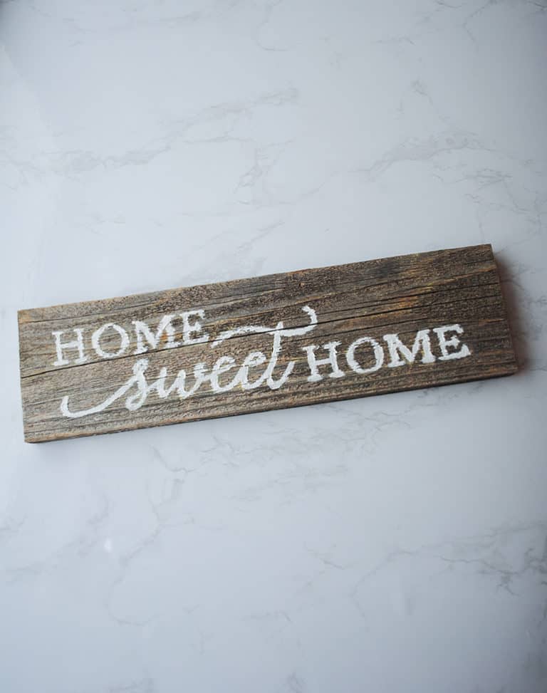 Rustic Handpainted Sign DIY - With Free Printable Stencil - Pjs and Paint