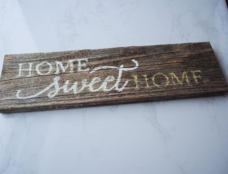Rustic Handpainted Sign DIY - With Free Printable Stencil - Pjs and Paint