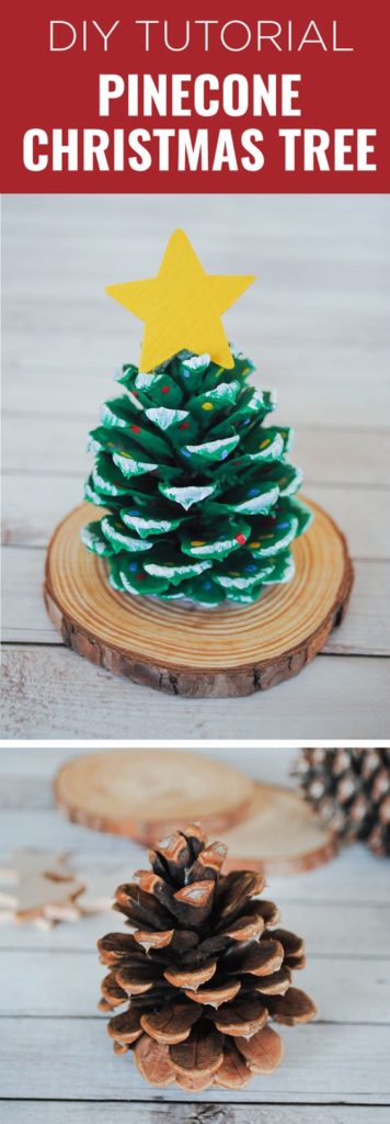 Super Easy Pinecone Christmas Tree Craft - DIY Christmas Tree Crafts