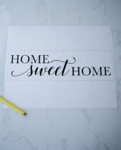 Rustic Handpainted Sign DIY - With Free Printable Stencil - Pjs and Paint