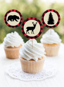 Free Printable Red Plaid Birthday Decorations - Pjs and Paint