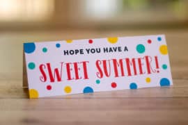 Free Printable End of School Year Summer Bag Toppers