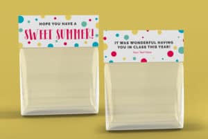 Free Printable End of School Year Summer Bag Toppers