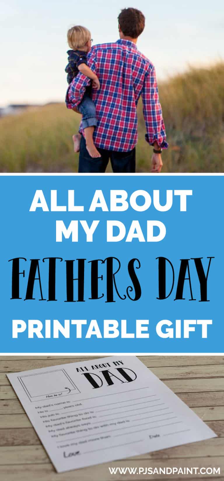 All About My Dad - Free Printable Father's Day Gift