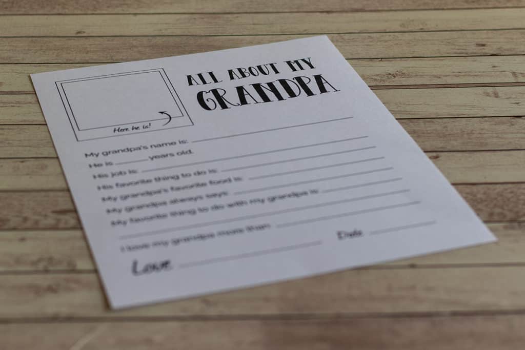 Grandpa Father's Day Printable - Free Grandpa Fathers Day Gift