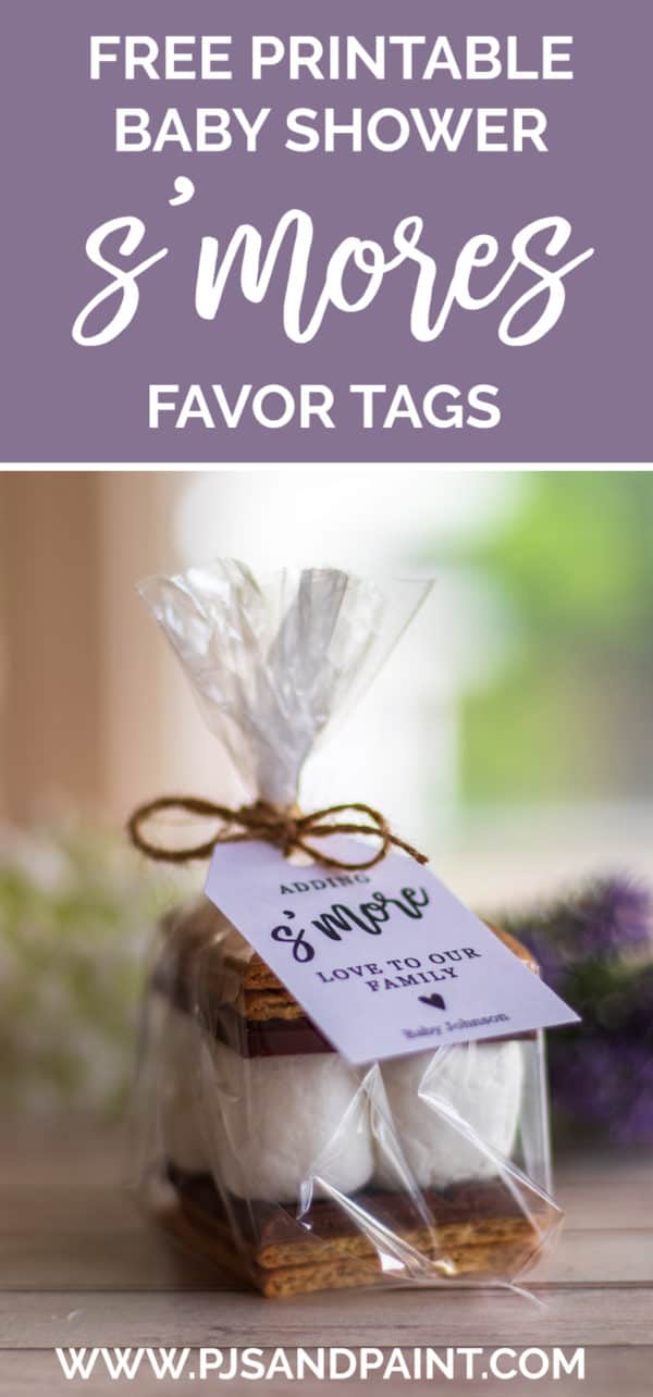 Baby Shower S'mores Favors - With Free Printable Tag
