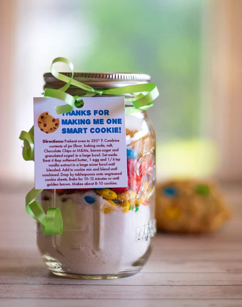 Teacher Gift | Cookies In A Jar | Free Printable Recipe Tag