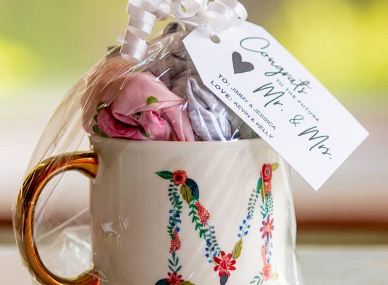 Engagement Gift Idea with Free Printable Gift Tag | Last Minute Gift Idea