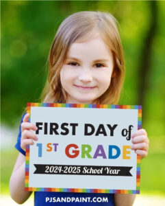 Free Printable First Day of School Signs | Preschool - 12th Grade