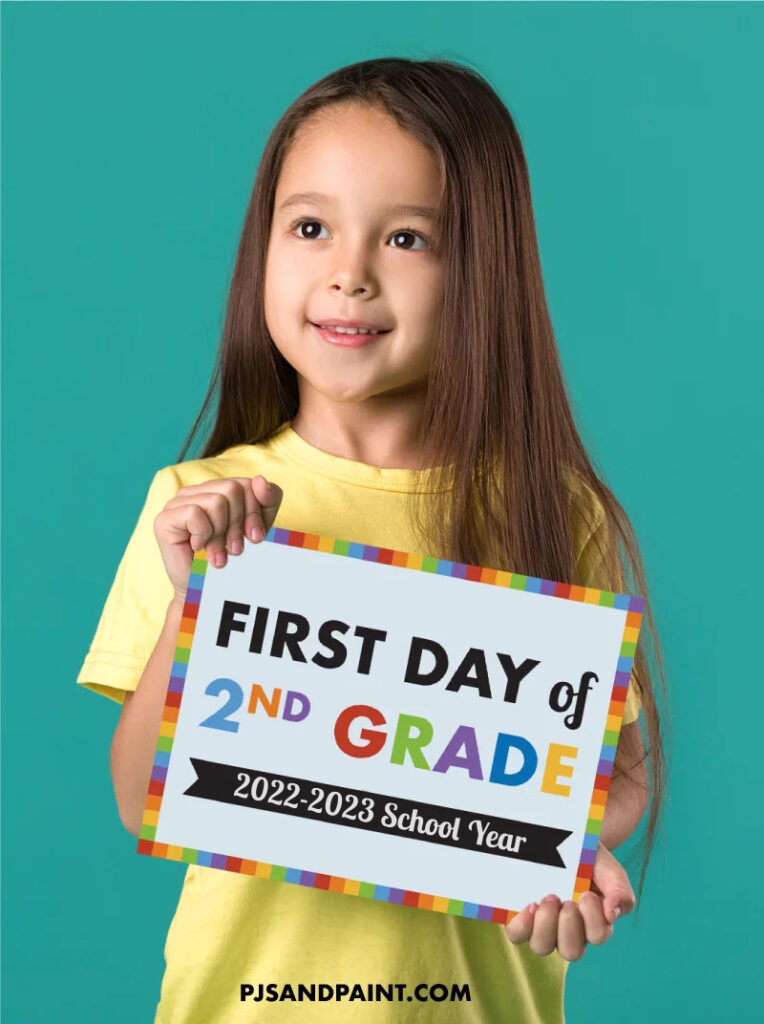 Free Printable First Day of School Signs | Preschool - 12th Grade