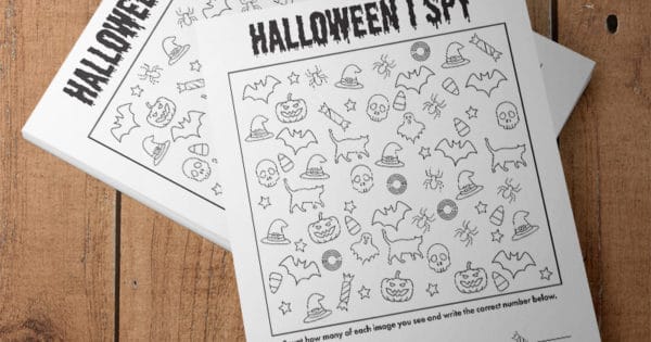 Halloween I Spy Game | Free Printable Halloween Activity