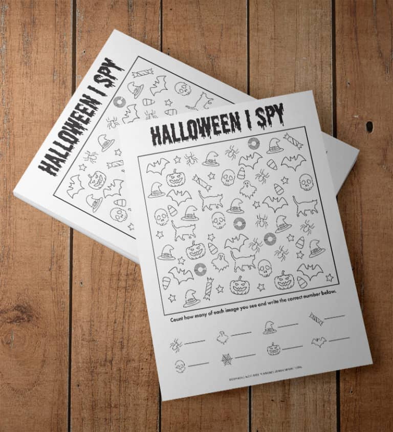 Halloween I Spy Game | Free Printable Halloween Activity