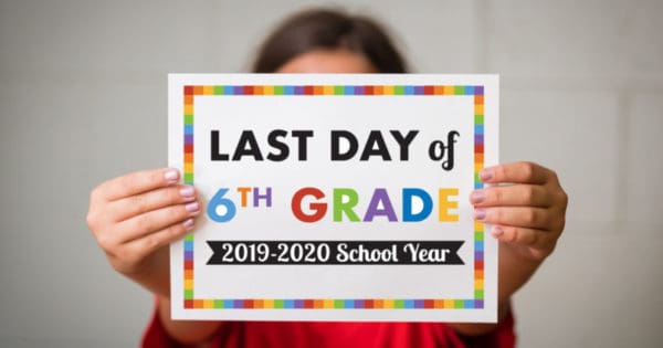 Free Printable Last Day of School Signs | Preschool - 12th Grade