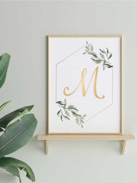 free printable monograms Archives - Pjs and Paint