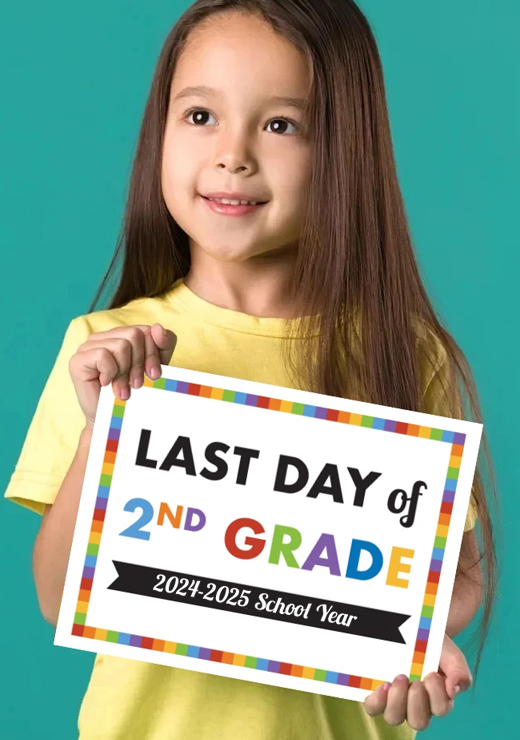 Free Printable Last Day of School Signs | Preschool - 12th Grade