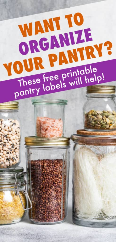Free Printable Pantry Labels | Labels for Food Storage Containers