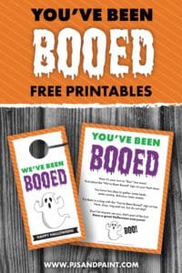 Free Printable You've Been Booed Halloween Signs
