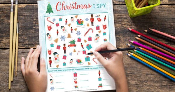 Christmas I Spy Game | Free Printable Christmas Activities