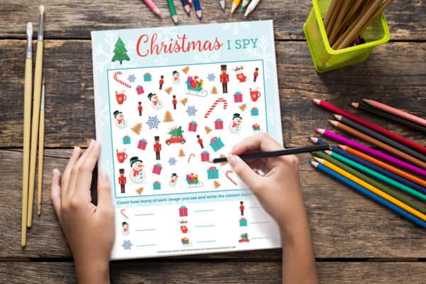 Christmas I Spy Game | Free Printable Christmas Activities
