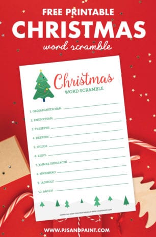 Christmas Word Scramble | Free Printable Christmas Activities