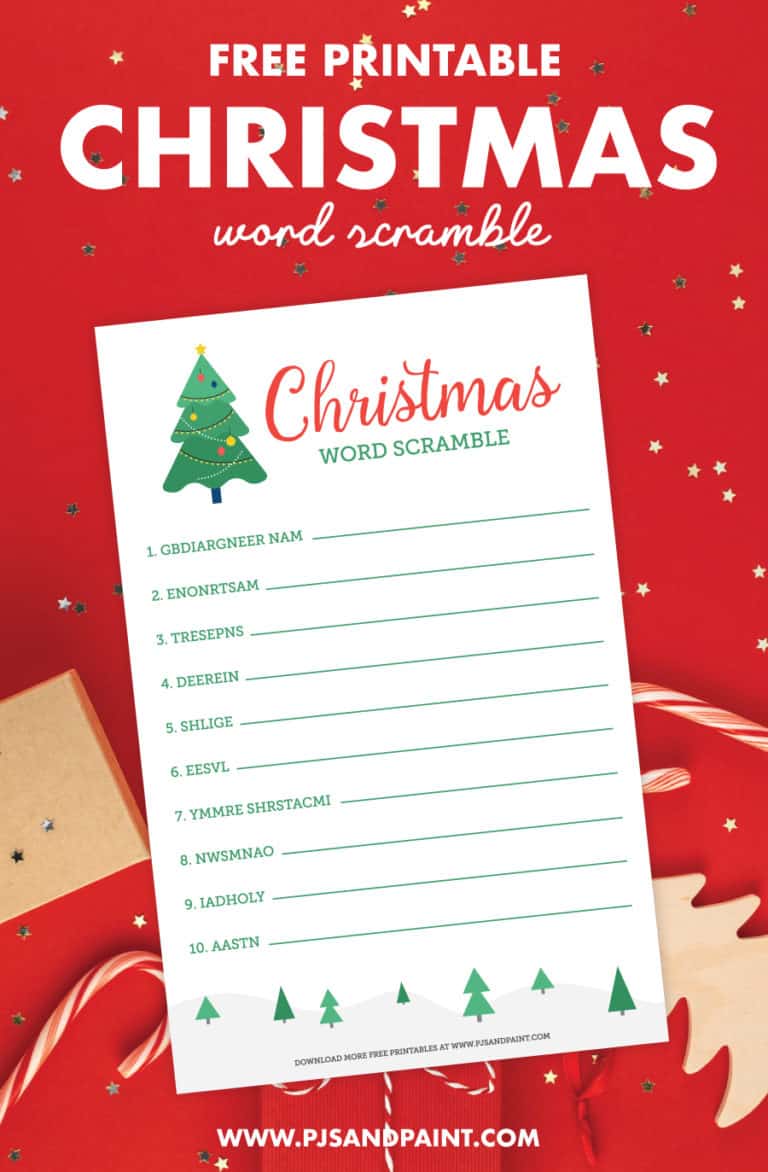 Christmas Word Scramble | Free Printable Christmas Activities