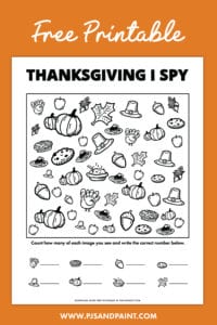 Thanksgiving I Spy Game | Free Printable Thanksgiving Activities