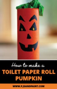Halloween Toilet Paper Roll Pumpkin Craft | Halloween Crafts for Kids
