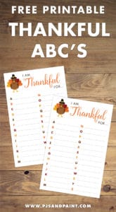 Thankful ABC Game | Free Printable Thanksgiving Activities