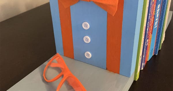 DIY Blippi Bookends - Blippi Craft Tutorial - Pjs and Paint