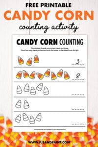 Halloween Candy Corn Counting Activity - Free Printable