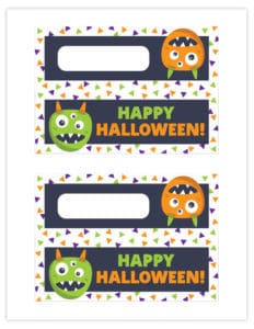 Halloween Treat Bag Toppers - Free Printable - Pjs and Paint