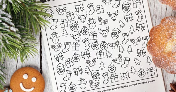 Free Printable Christmas I Spy Game - Version 2 - Pjs and Paint