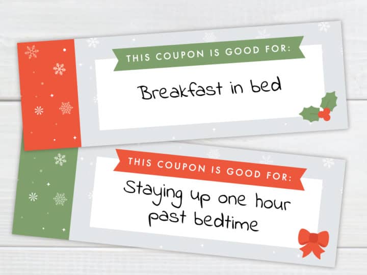 Free Printable Christmas Coupon Book - Last Minute Gift Idea