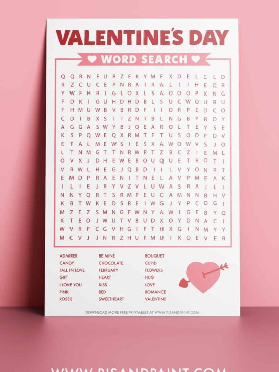 Valentine's Day I Spy - Free Printable Valentine's Day Games and Activities