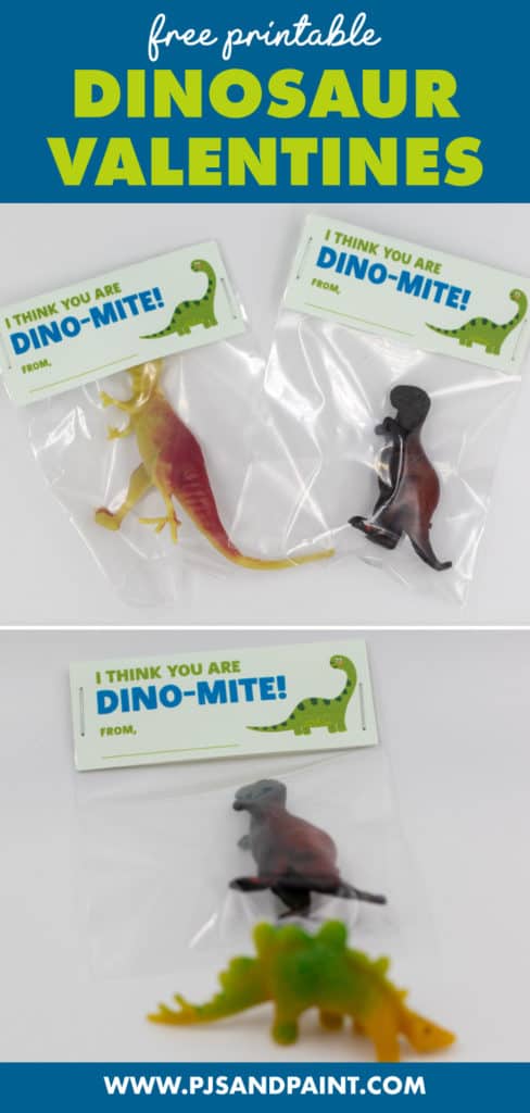 Dinosaur Valentines for Kids - Free Printable - Pjs and Paint