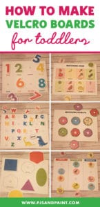 7 DIY Velcro Boards - With Free Printables - Pjs and Paint