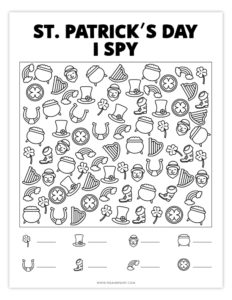 28 Free Printable I Spy Games - Pjs and Paint