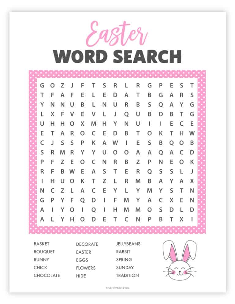31 Free Printable Easter Games and Activities - Pjs and Paint