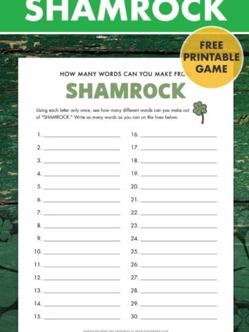 how many words can you make from shamrock Archives - Pjs and Paint