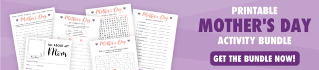 Free Printable Mother's Day Word Scramble - Pjs and Paint