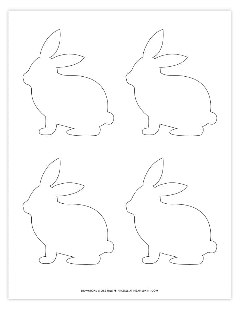 Easter Bunny Template Free Printable Bunny Pattern Pjs And Paint 
