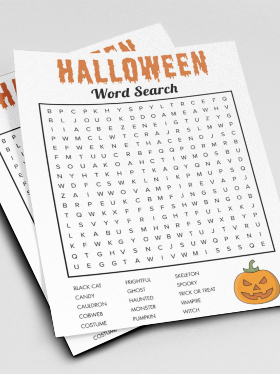 Free Printable Halloween Word Scramble - Pjs and Paint