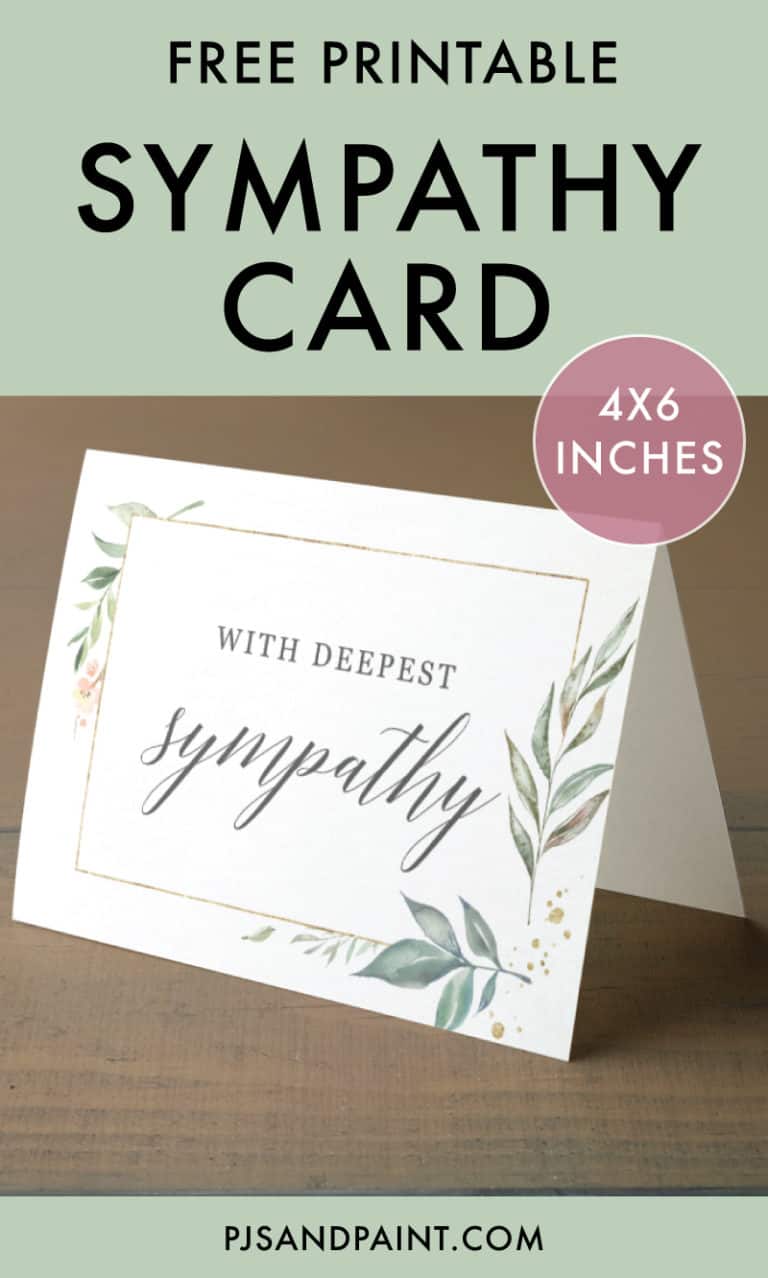Printable Sympathy Card