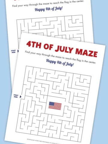 Independence Day printable activities Archives - Pjs and Paint