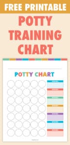 Free Printable Potty Training Chart | Free Instant Download