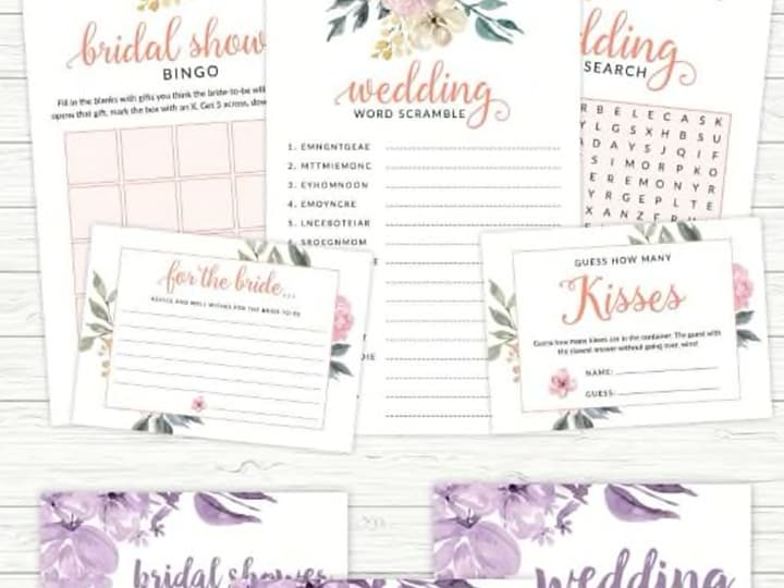 Free Printable Floral Bridal Shower Games and Activities
