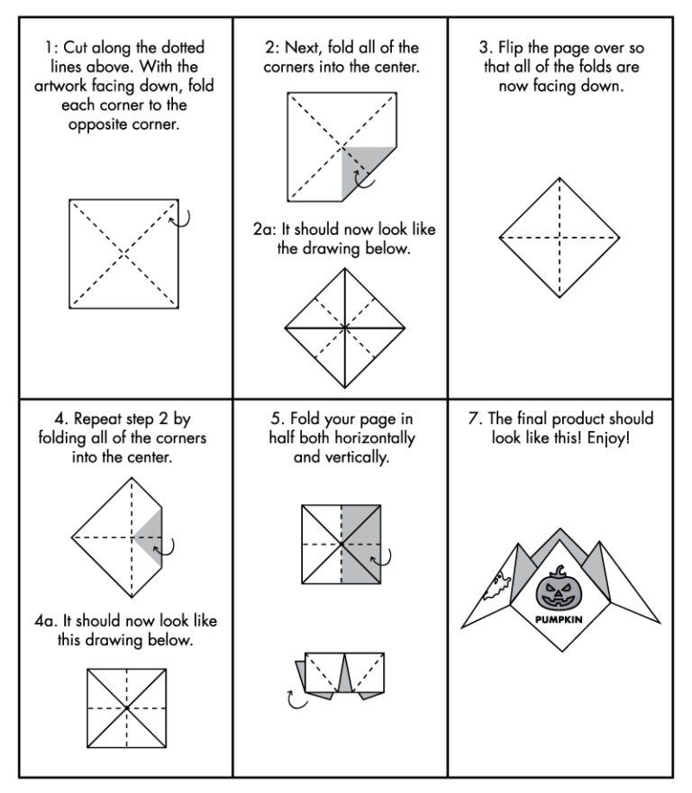 Halloween Joke Cootie Catcher - Free Printable - Pjs and Paint