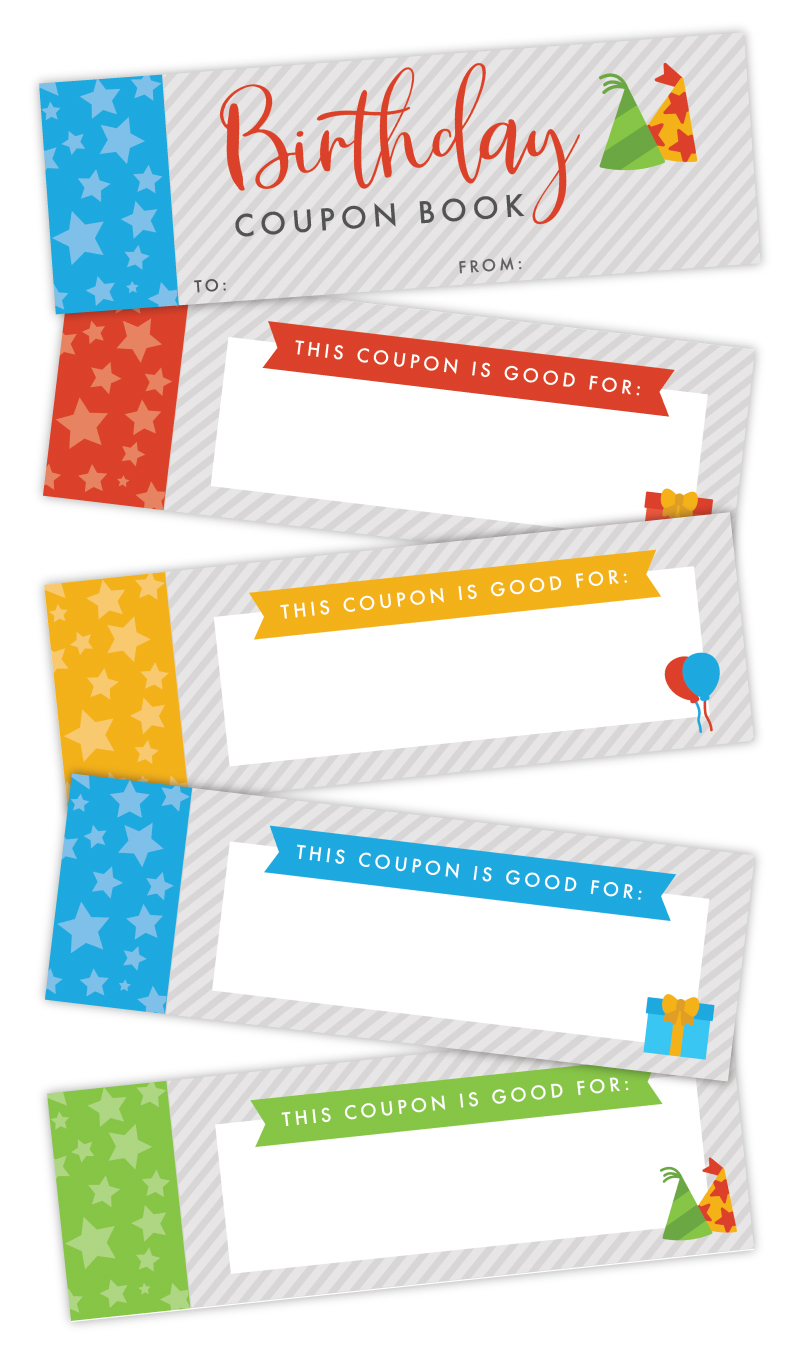 Free Printable Birthday Coupon Book