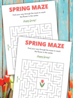Free Printable Spring Word Search - Pjs and Paint