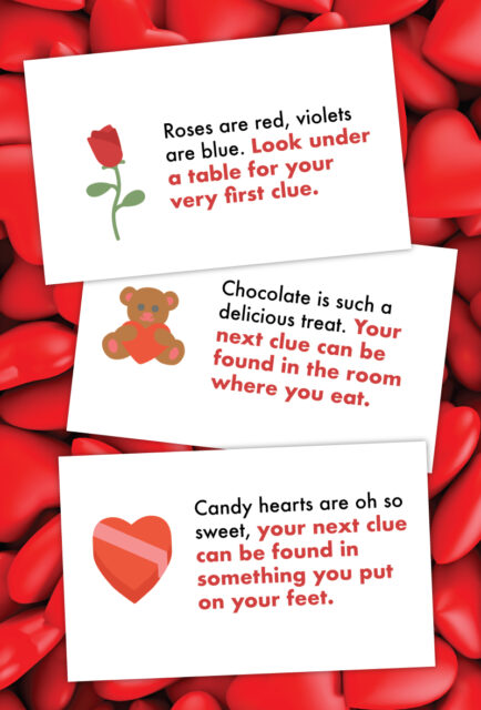 Free Printable Valentine's Day Scavenger Hunt for Kids - Pjs and Paint